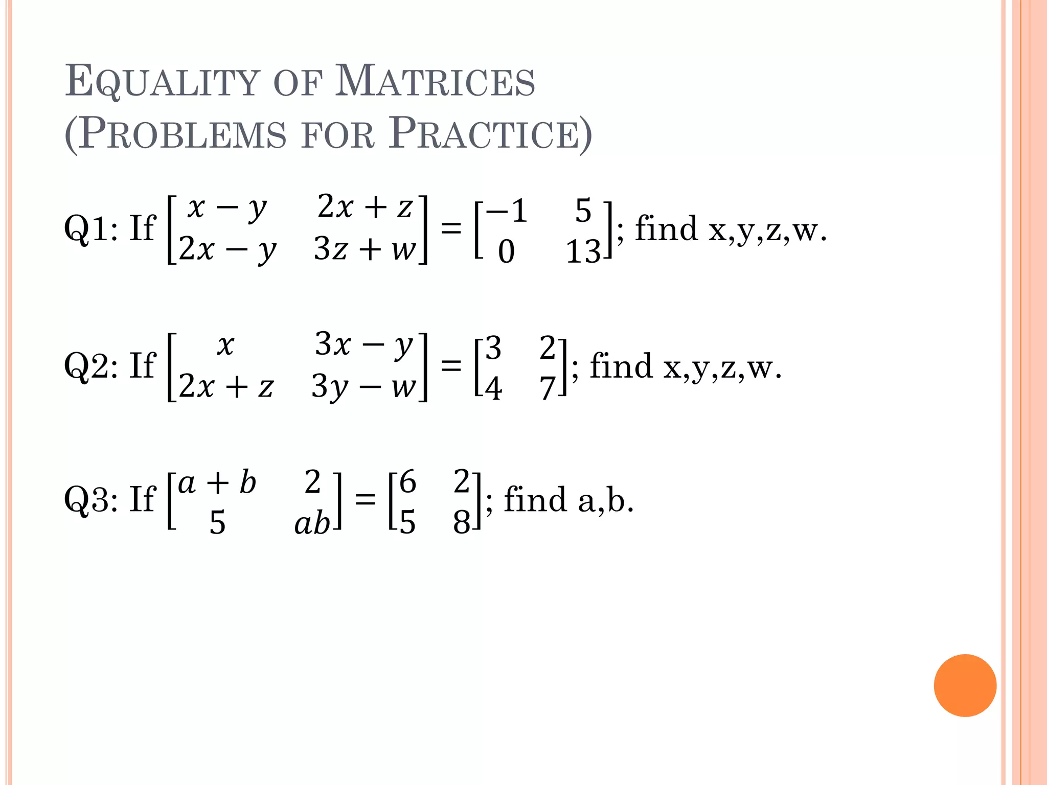 Matrices & Determinants | PDF