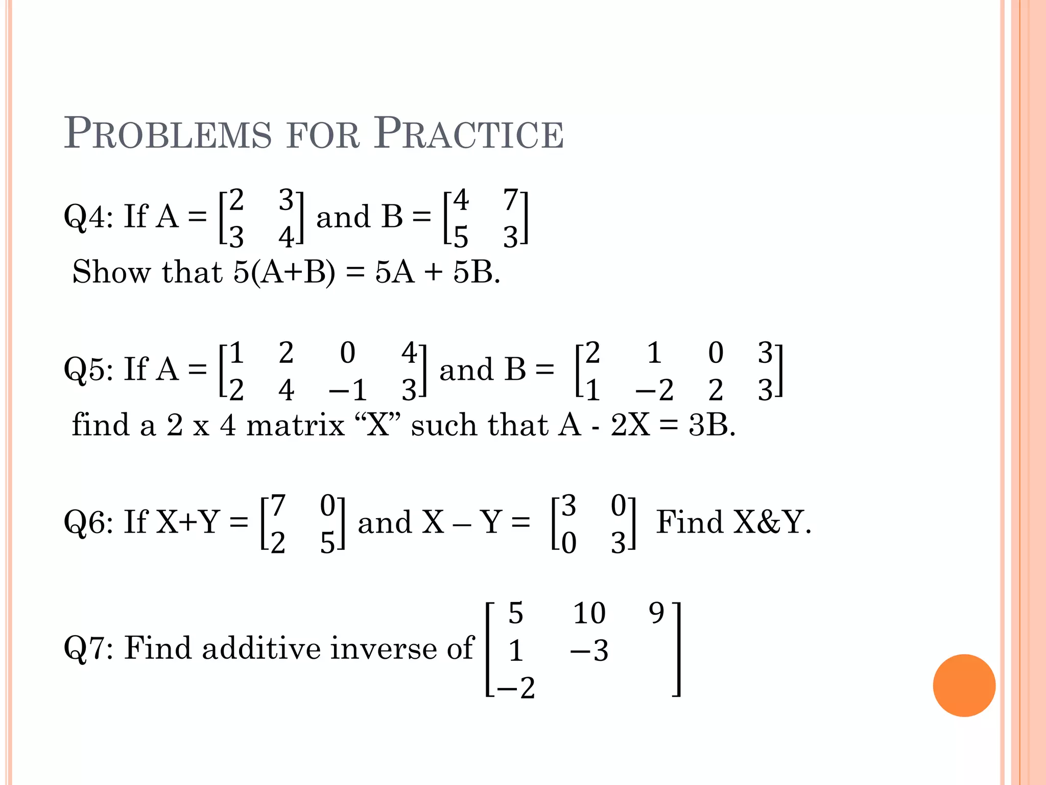 Matrices & Determinants | PDF