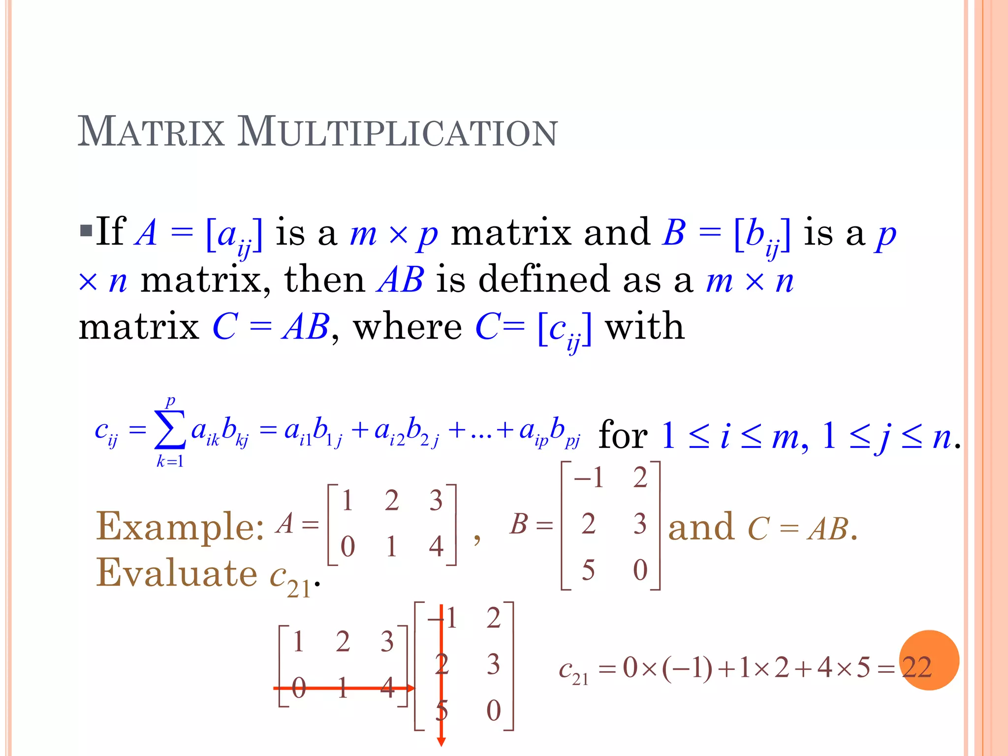 Matrices & Determinants | PDF