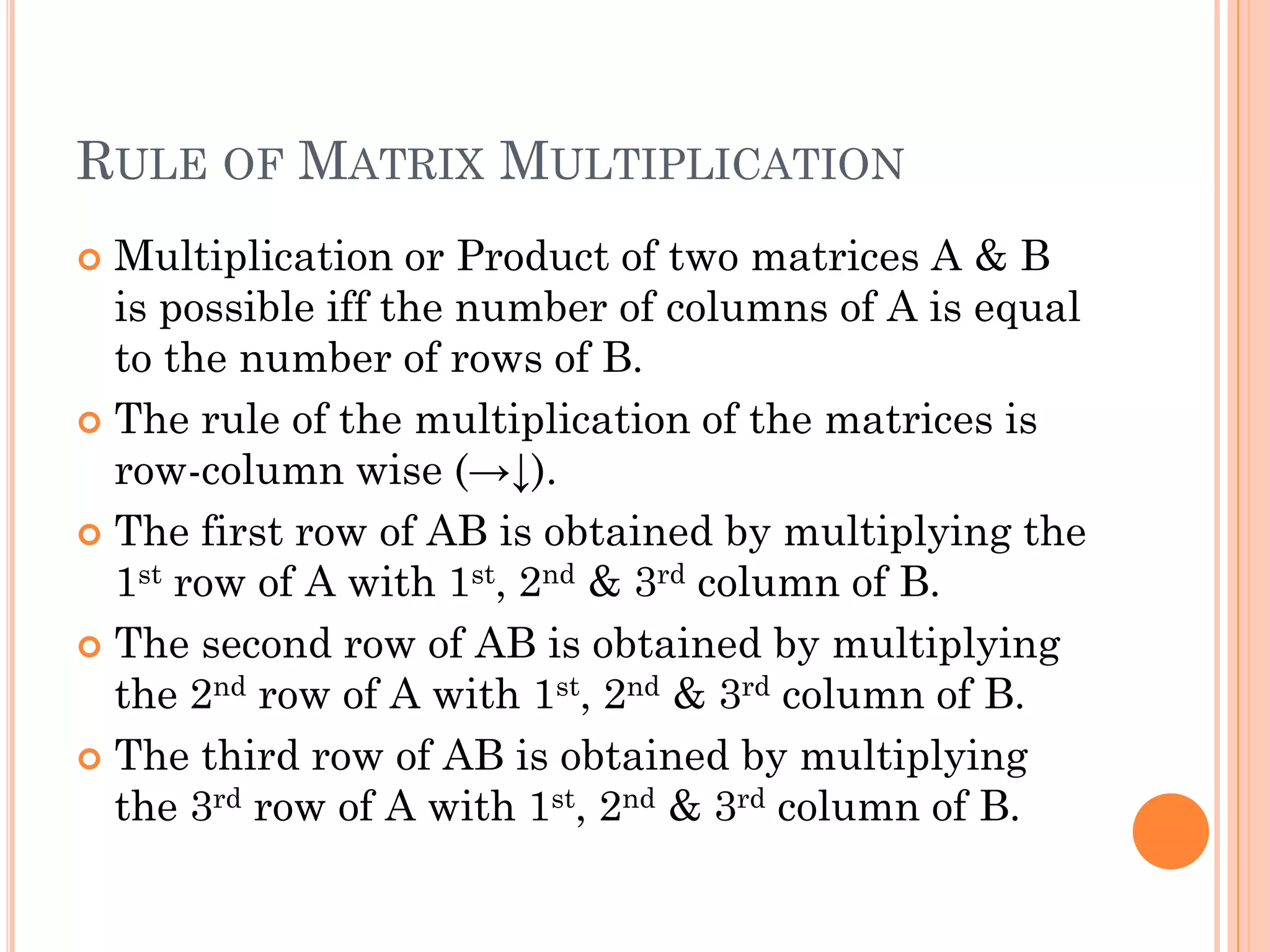 Matrices & Determinants | PDF