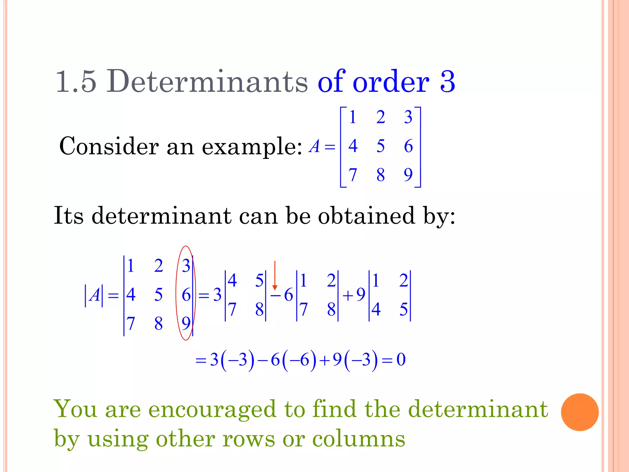 Matrices & Determinants | PDF