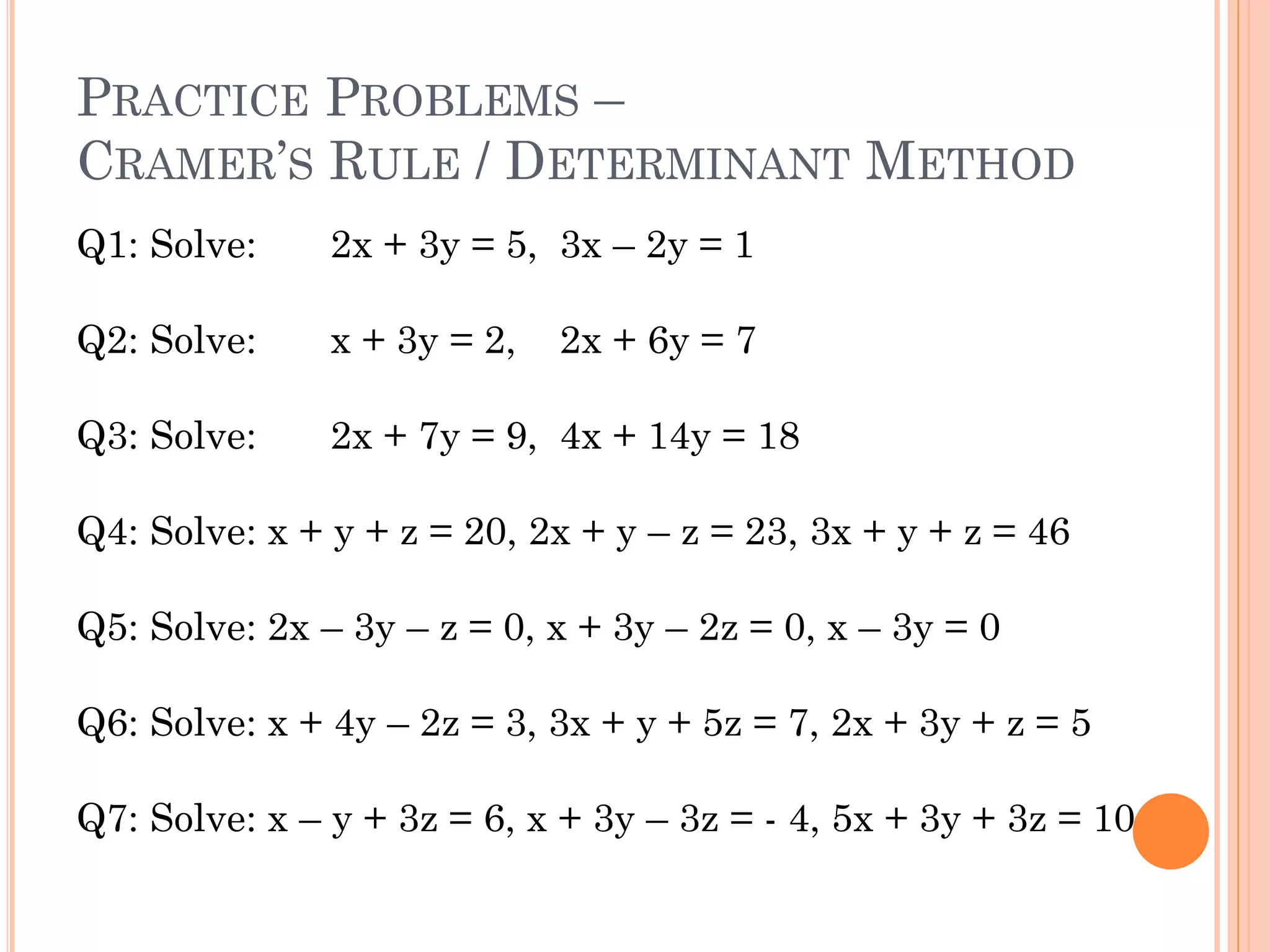 Matrices & Determinants | PDF