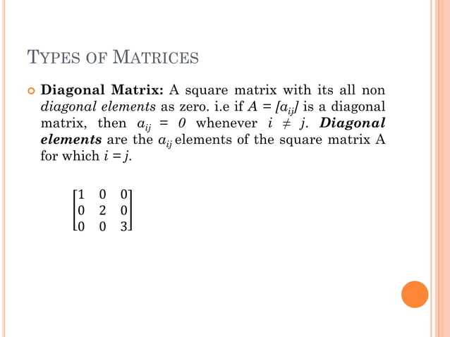 Matrices & Determinants | PPT