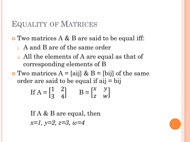 Matrices & Determinants | PDF