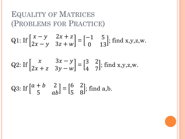 Matrices & Determinants | PDF
