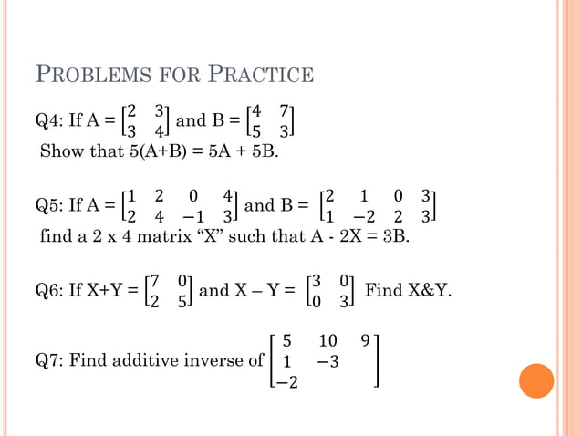 Matrices & Determinants | PDF