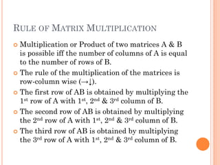 Matrices & Determinants | PDF