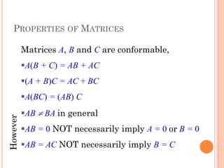 Matrices & Determinants | PDF