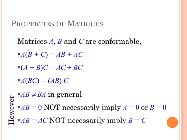 Matrices & Determinants | PDF