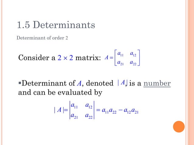 Matrices & Determinants | PPT