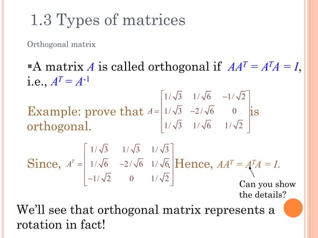 Matrices & Determinants | PDF