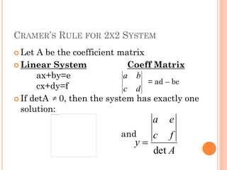 Matrices & Determinants | PDF