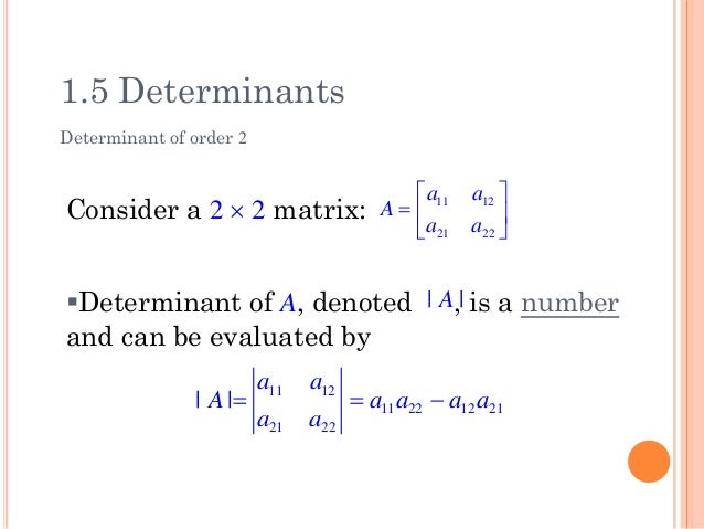 Matrices & Determinants