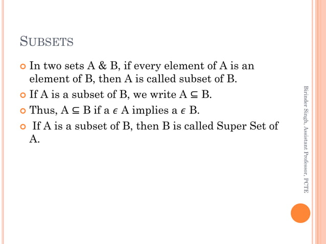 Set Theory | PPT