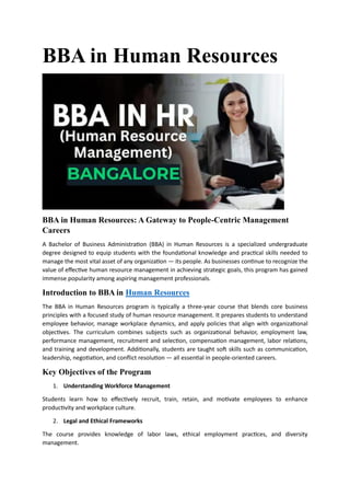 BBA in Human Resources Management..pdf.. | PDF