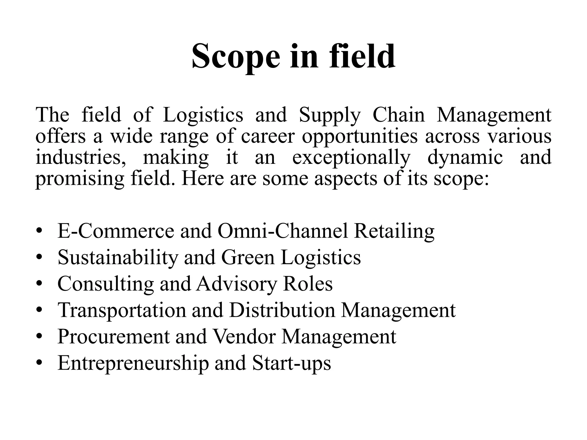 BBA in Logistic and Supply Chain Management.pptx | Logistics | Business