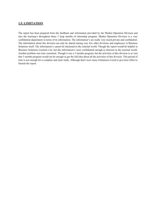 Bba marketing internship project | PDF