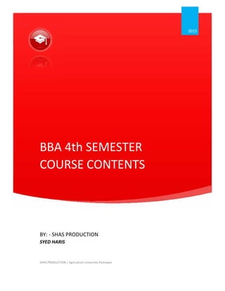 BBA 4th semester | PDF