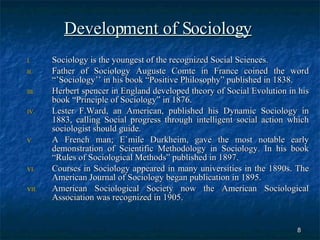 Bba L01 Dt Introduction Of Sociology | PPT