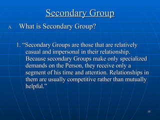 Bba L03 Dt Social Groups | PPT