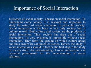 Bba L10 Dt Social Interaction And Social Processes | PPT