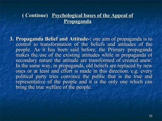 Bba L15 Dt Propaganda | PPT | Political Issues & policy | Politics