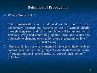 Bba L15 Dt Propaganda | PPT | Political Issues & policy | Politics