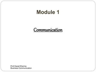 Bba module 1-business_communication | PPTX