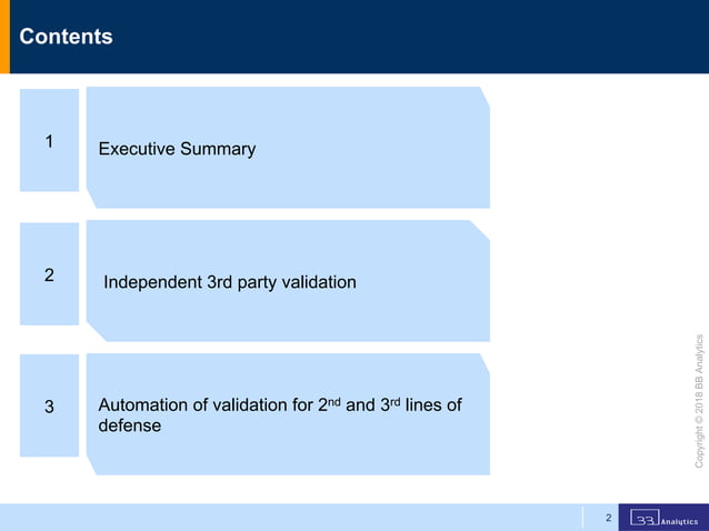 Independent models validation and automation | PPT
