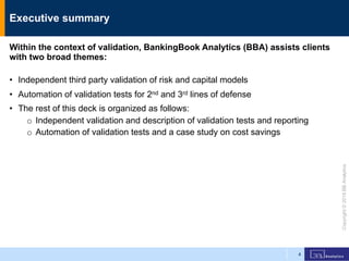 Independent models validation and automation | PDF