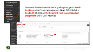 Bb Annotate Inline Grading Tool | PDF | Technology & Computing