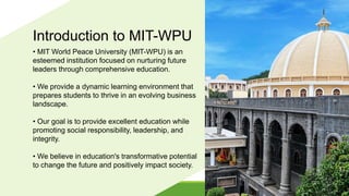 Discover Your Potential: BBA Programs at MIT-WPU | PPTX