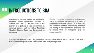 BBA Programs in India | PDF