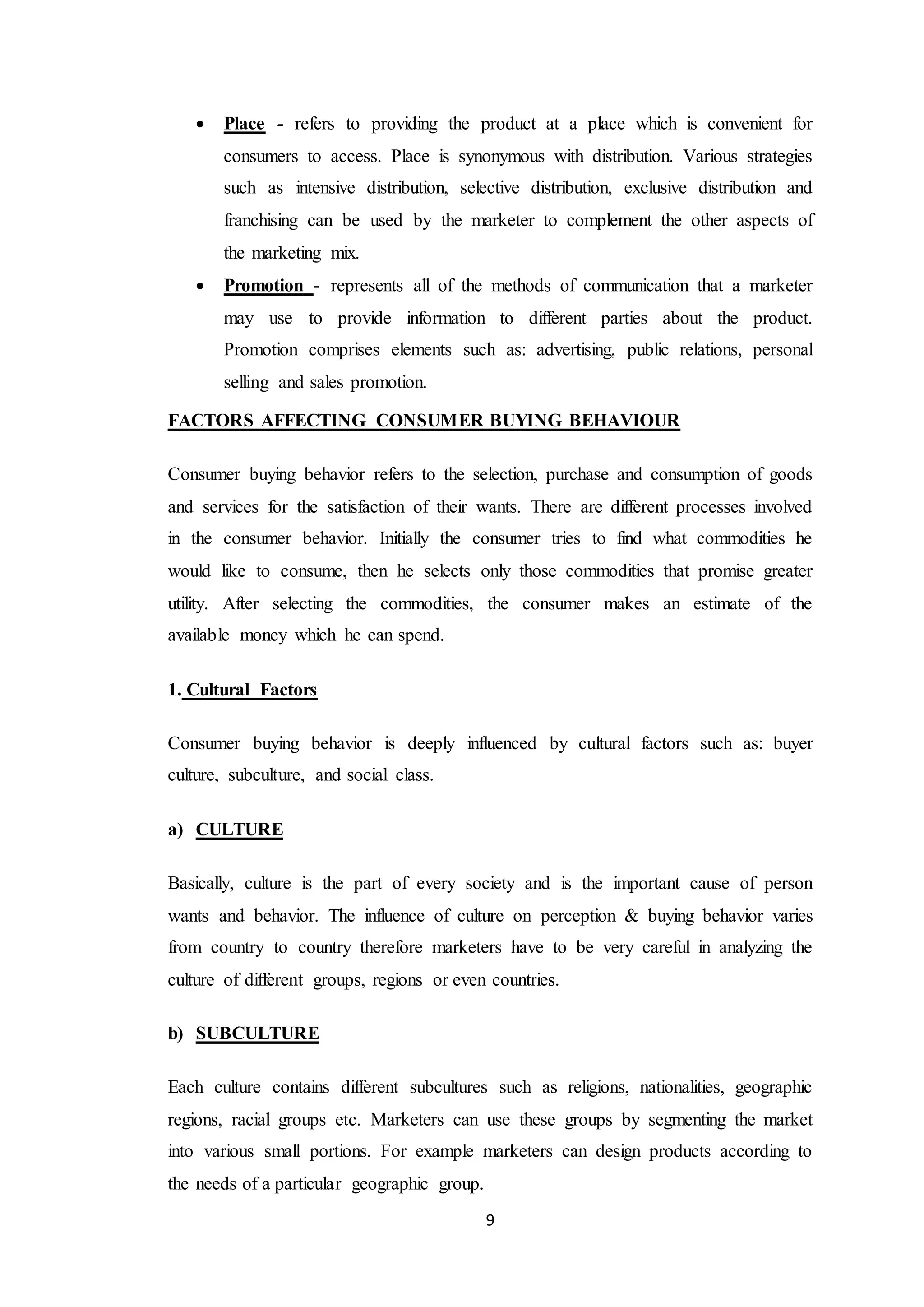 BBA final year project | DOCX