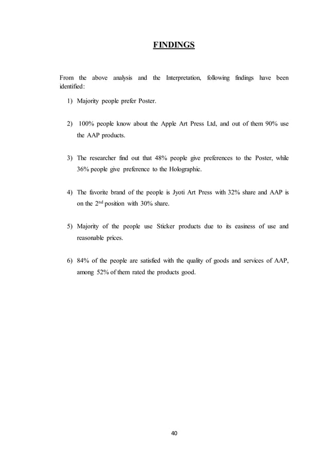 BBA final year project | DOCX