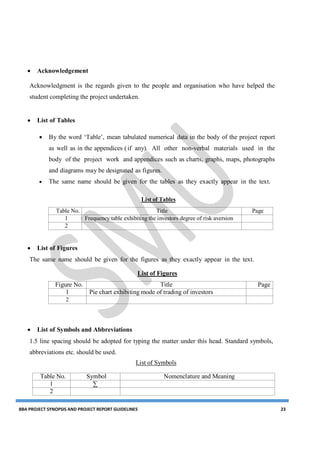SMU BBA PROJECT GUIDELINES | PDF