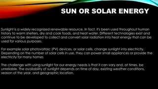 Renewable resources - an important factor | PPTX