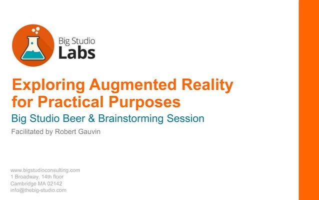 Exploring Augmented Reality for Practical Purposes | PPT