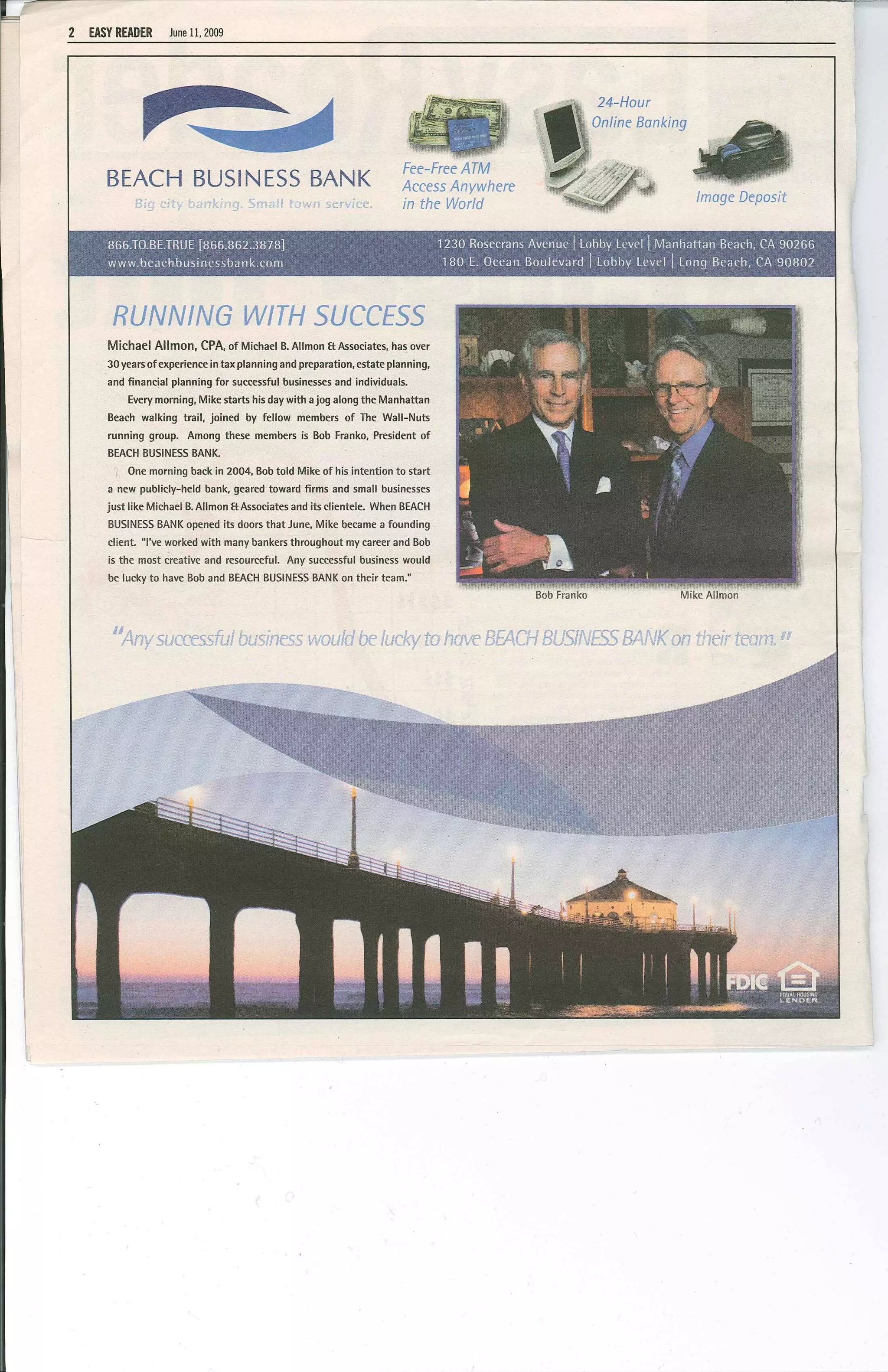 Beach Business Bank Advertisement | PDF | Beach Travel | Travel Type