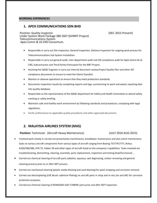 Resume ZAKUAN general | DOC | Aviation Industry | Industries