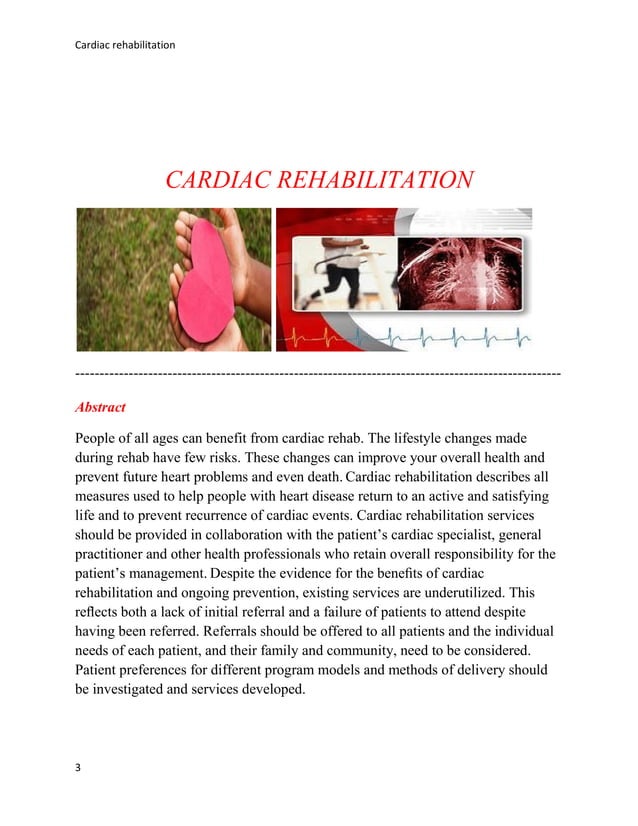 Cardiac rehabilitation (1) | PDF