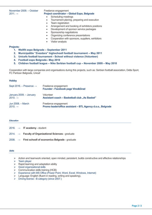 Nenad Sicevic CV 2017 | PDF