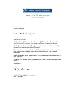 Getuigschrift CATC | PDF