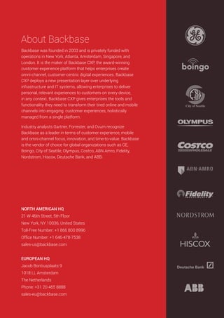 backbase-cxp-datasheet | PDF