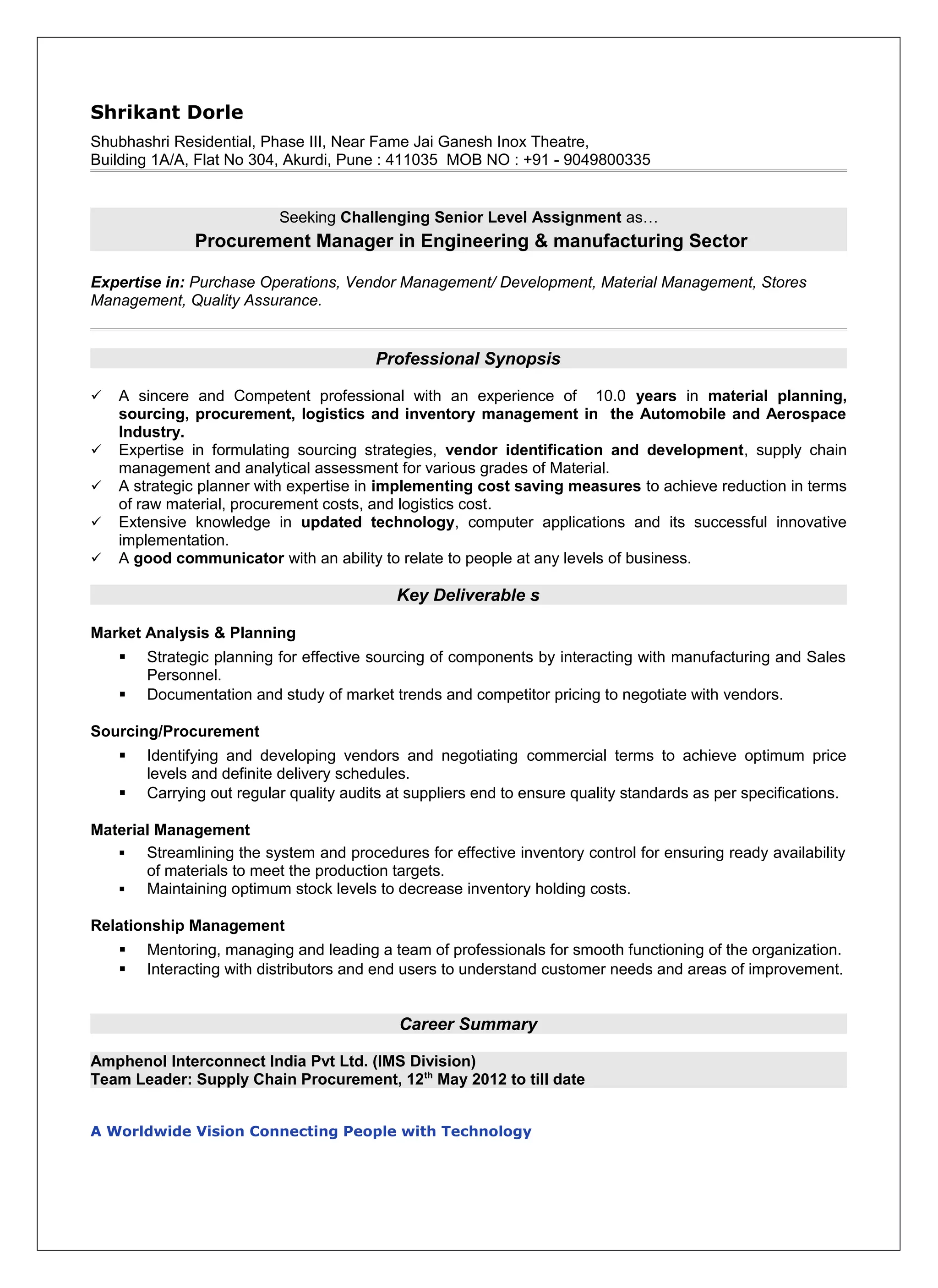 Shrikant_Resume_updated | PDF