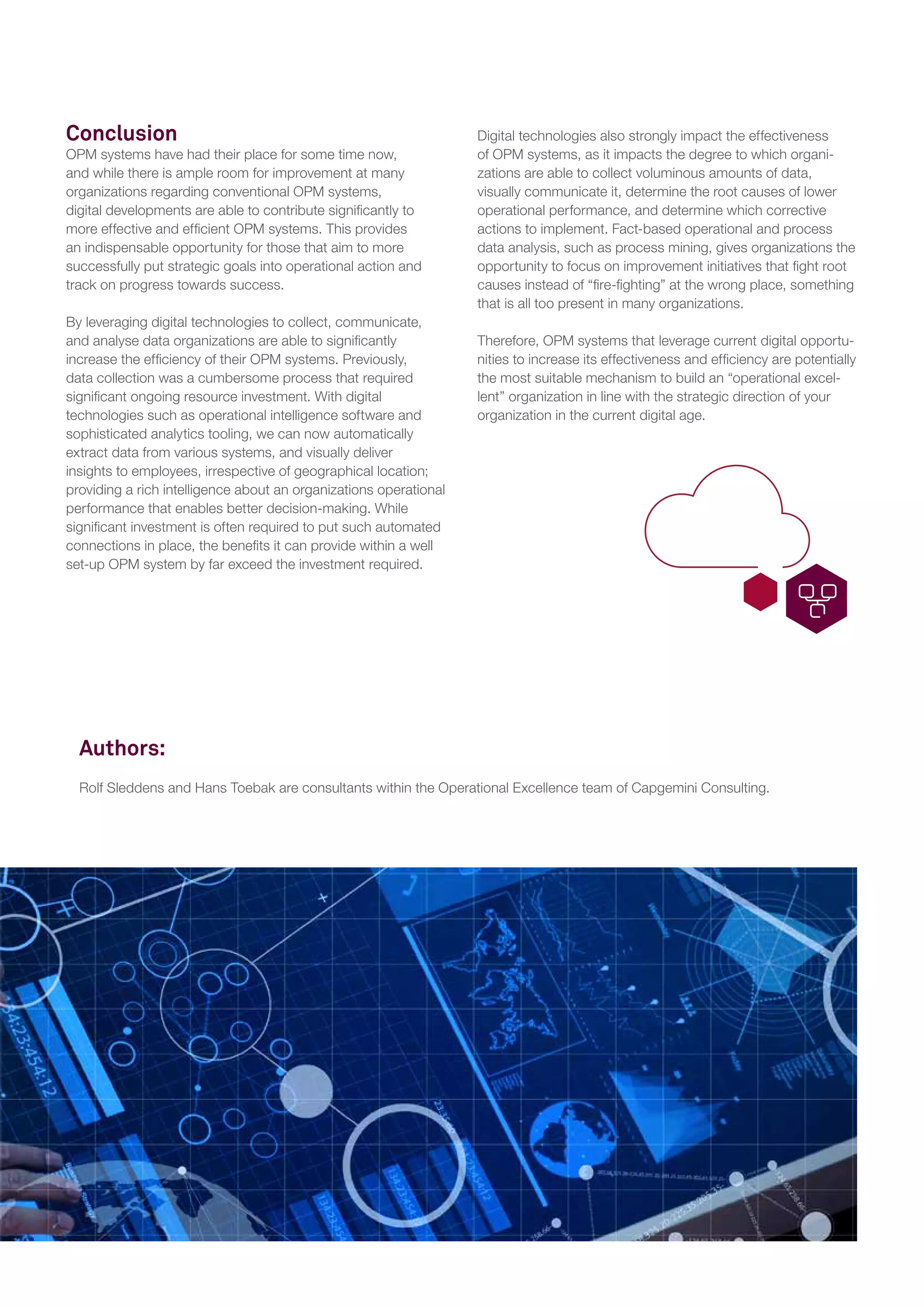 Closed-loop operational performance management - Enabling the ...