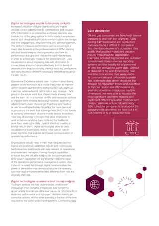 Closed-loop operational performance management - Enabling the performance dialogue in the ...