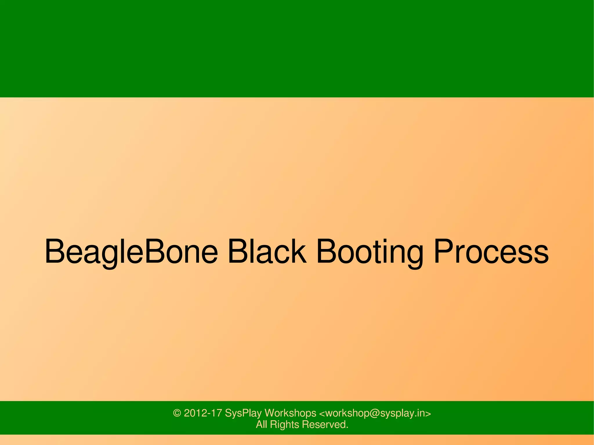 BeagleBone Black Booting Process | PDF