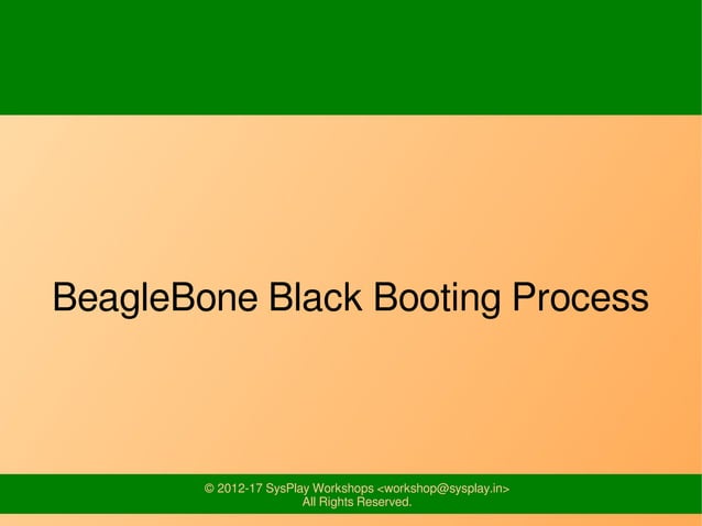 BeagleBone Black Booting Process | PDF