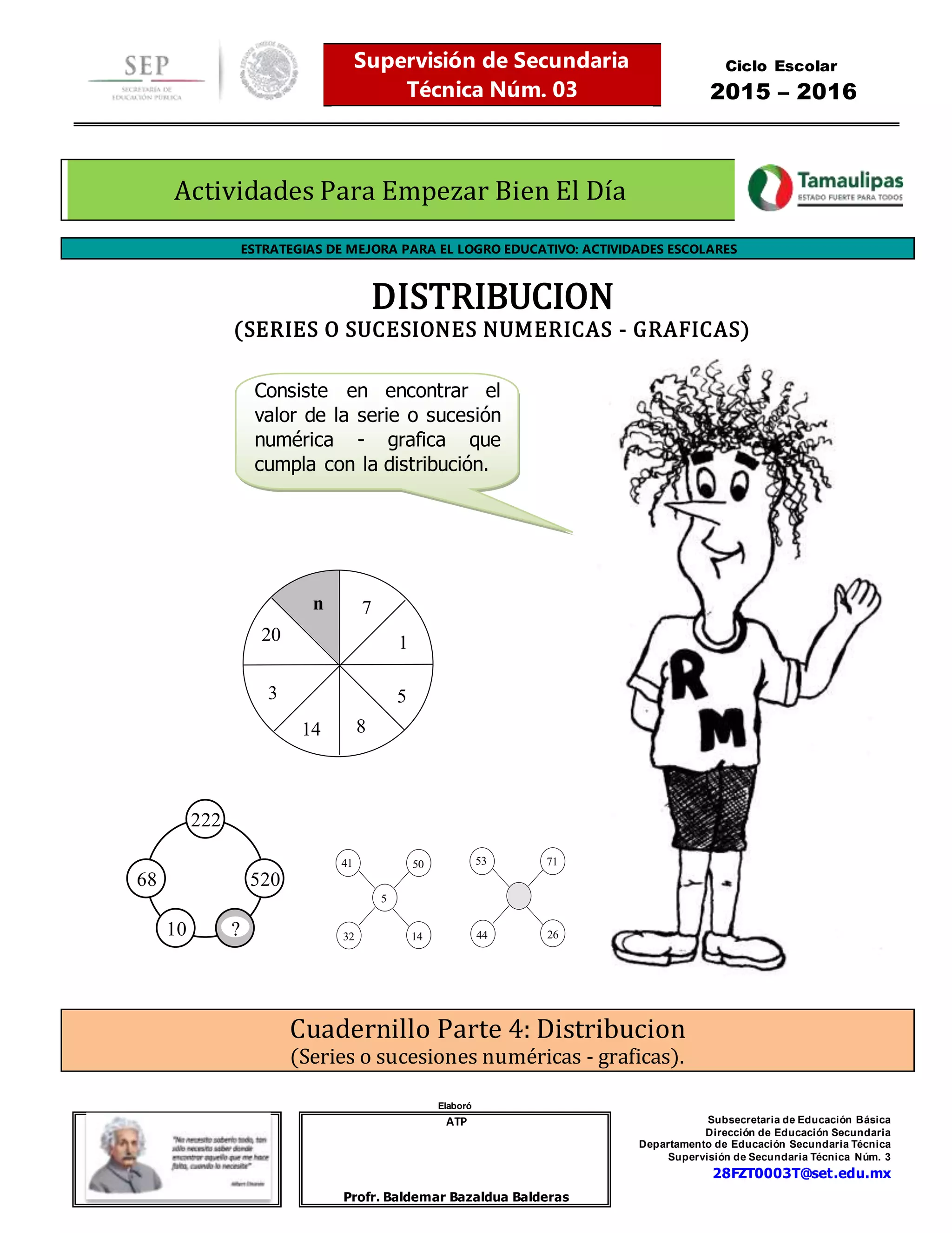 DISTRIBUCIÓN: SERIES O SUCESIONES NUMÉRICAS - GRÁFICAS. | DOCX